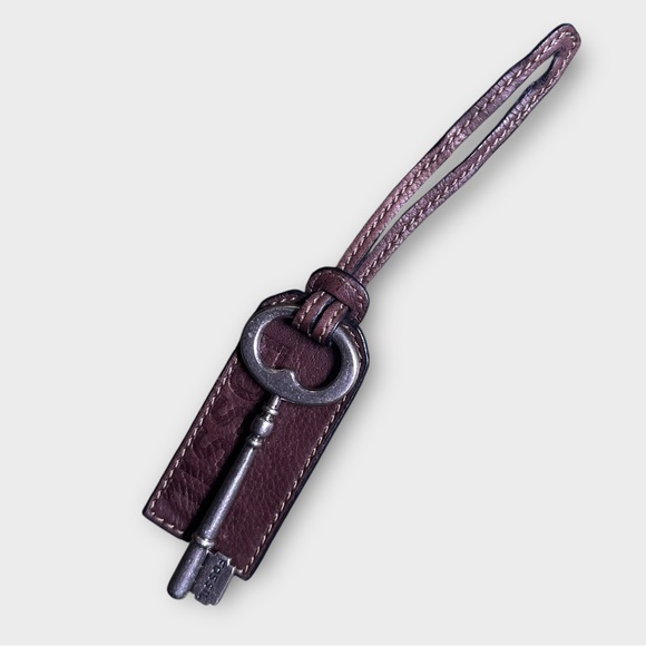 Fossil | Bags | Fossil Purse Key Charm Leather Tag | Poshmark